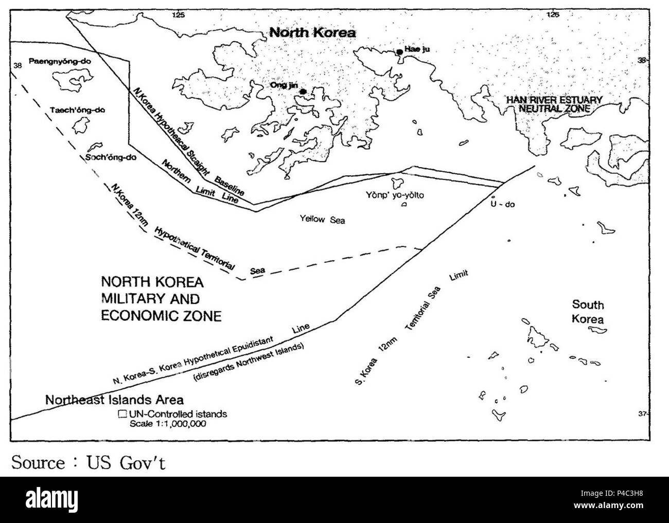 12nm hypothetical Territorial Sea compared with Northern Limit Line ...