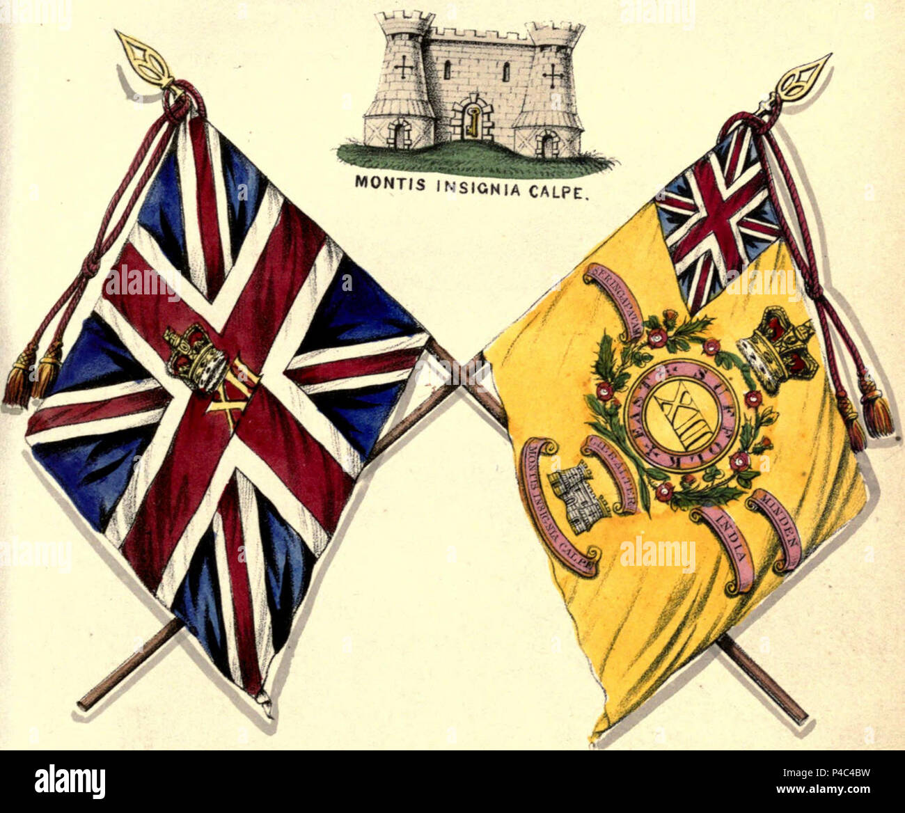 12th Foot colours Stock Photo - Alamy