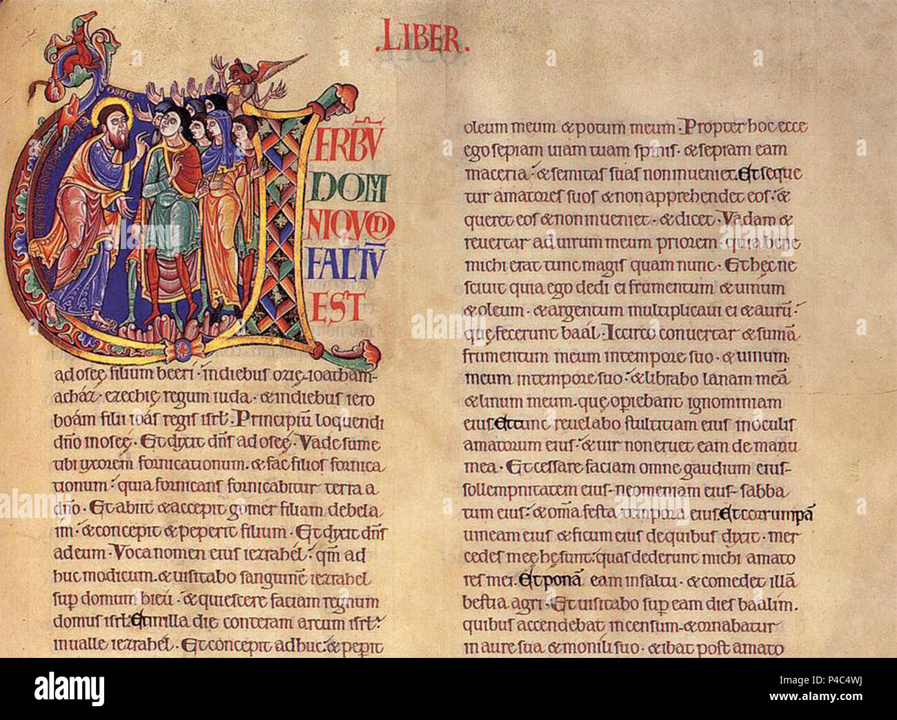 12th-century painters - Winchester Bible - WGA15735 Stock Photo - Alamy