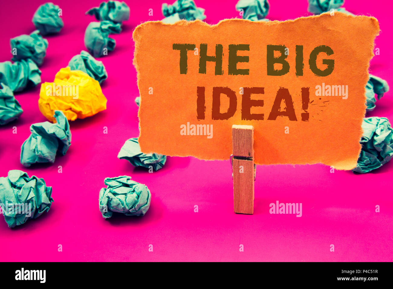 Text sign showing The Big Idea Motivational Call. Conceptual photo Have ...