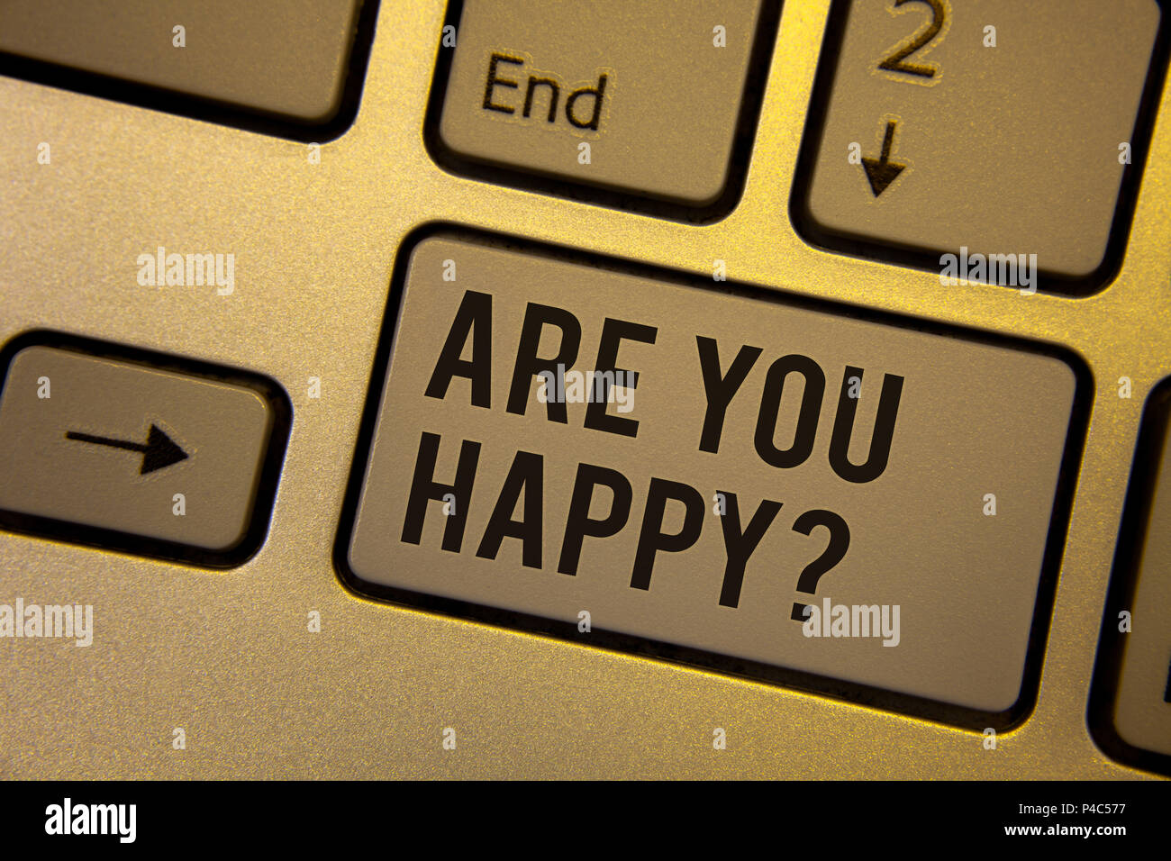 Writing note showing Are You Happy Question. Business photo showcasing ...