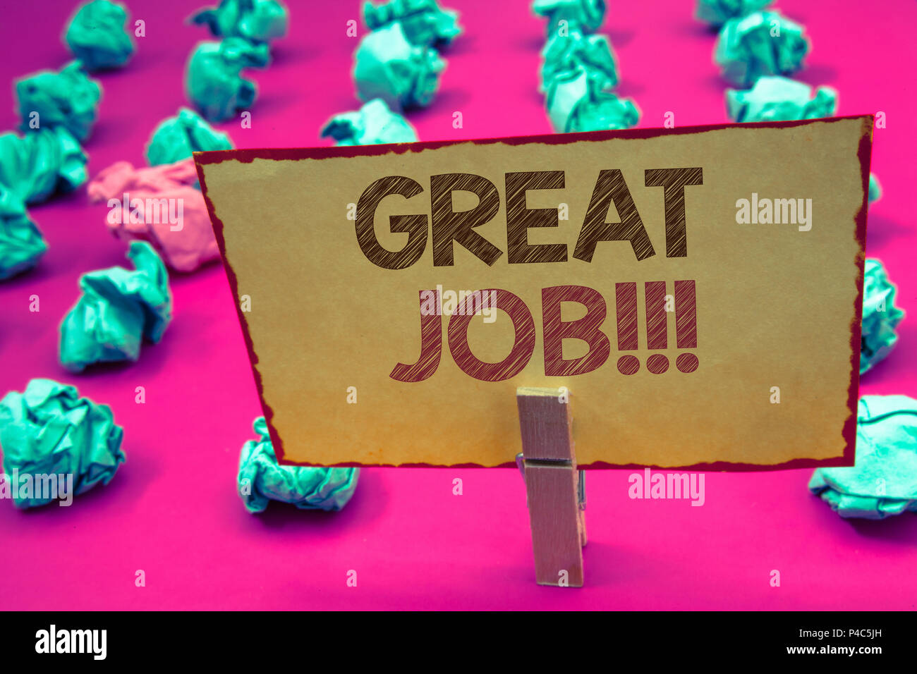 words writing textss Great Job Motivational Call. Business concept for Excellent work Well done ...