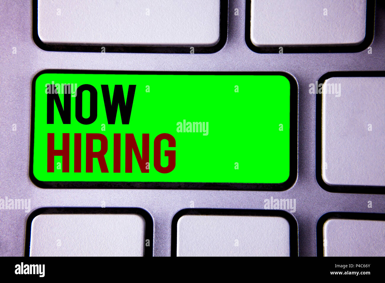 Now hiring sign showing job hi-res stock photography and images - Alamy