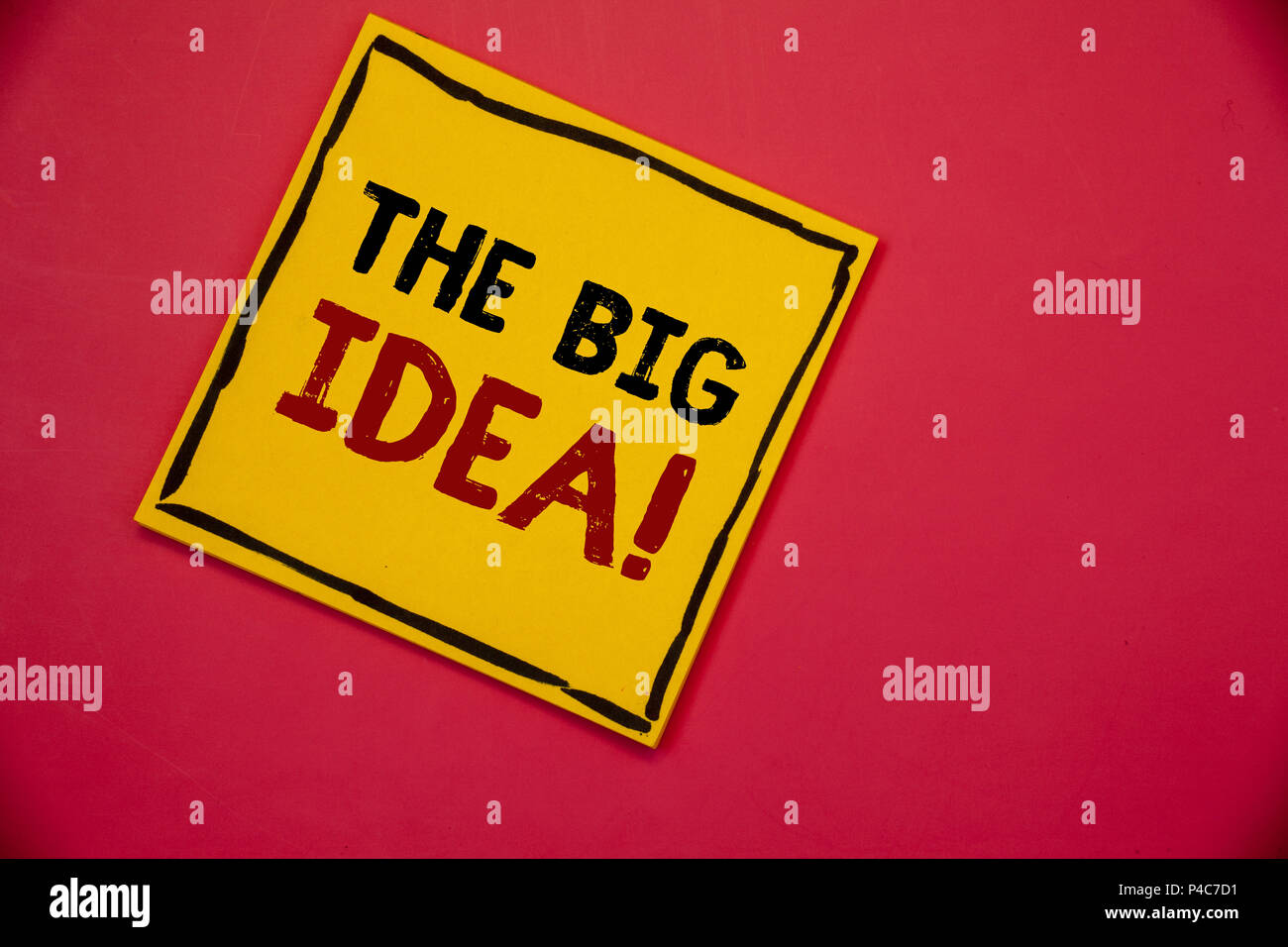 Handwriting texts writing The Big Idea Motivational Call. Concept ...