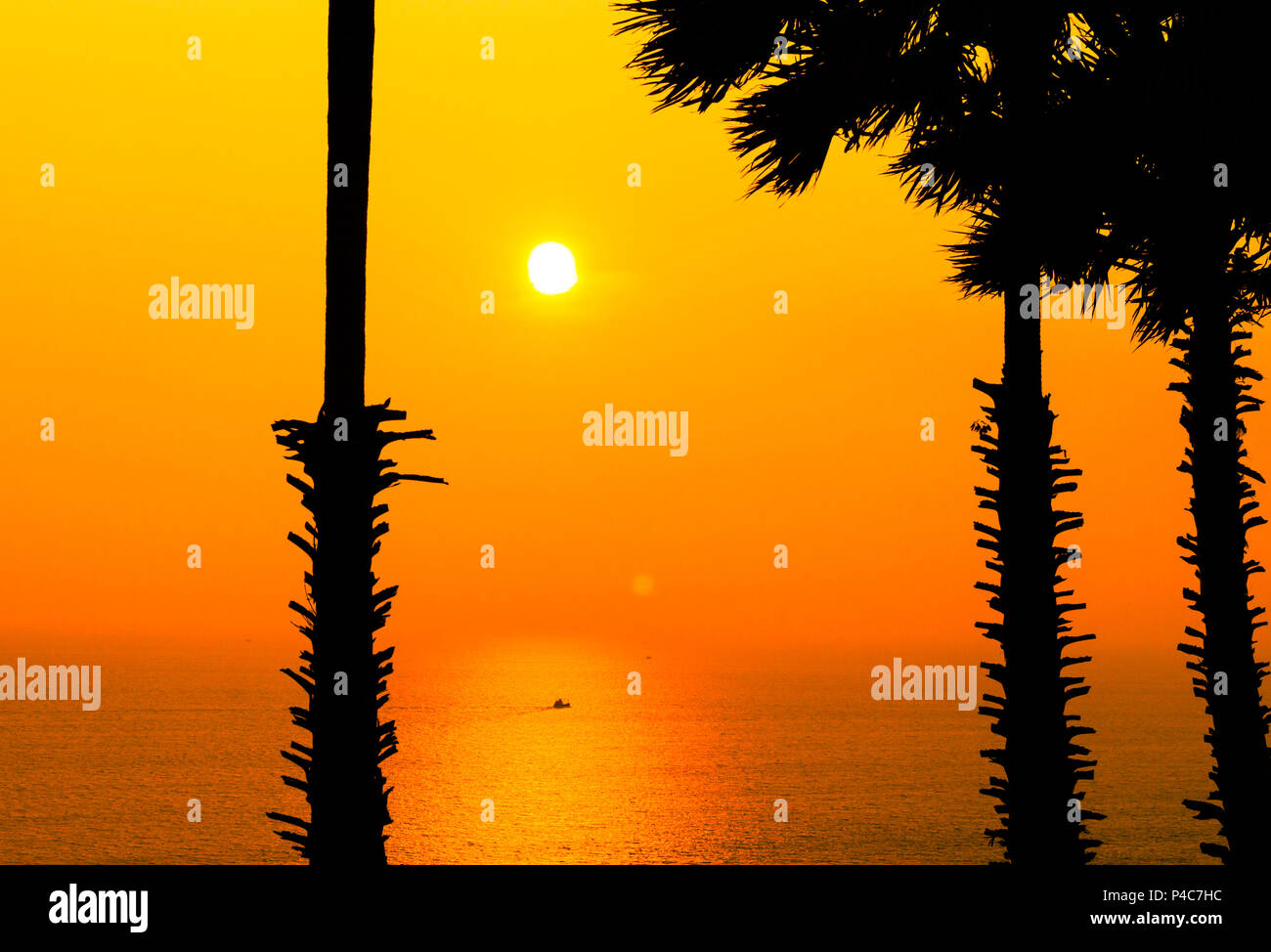 sunset at Promthep cape. Promthep cape is the most popular viewpoint in ...