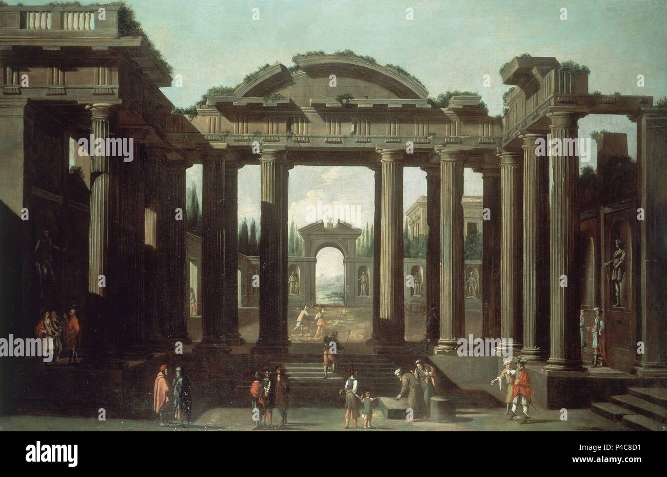 PERSPECTIVA CON PORTICO Y JARDIN-NEOCLASICISMO ESPAÑOL. Author: Vicente ...