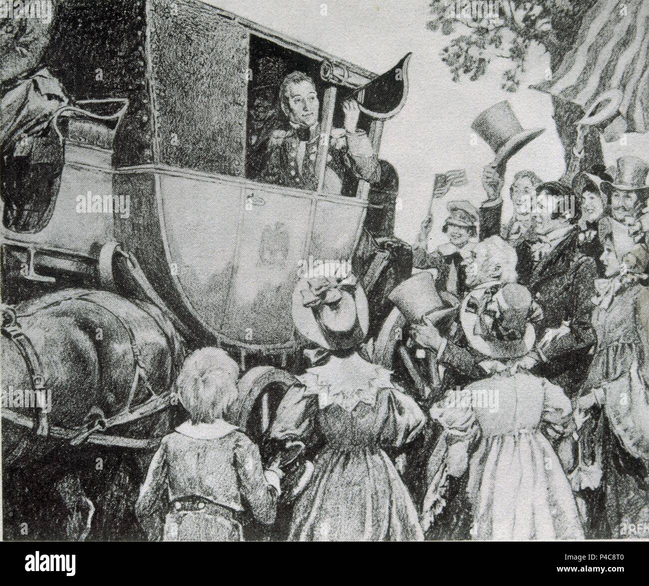 Lafayette visit 19th century hi-res stock photography and images - Alamy