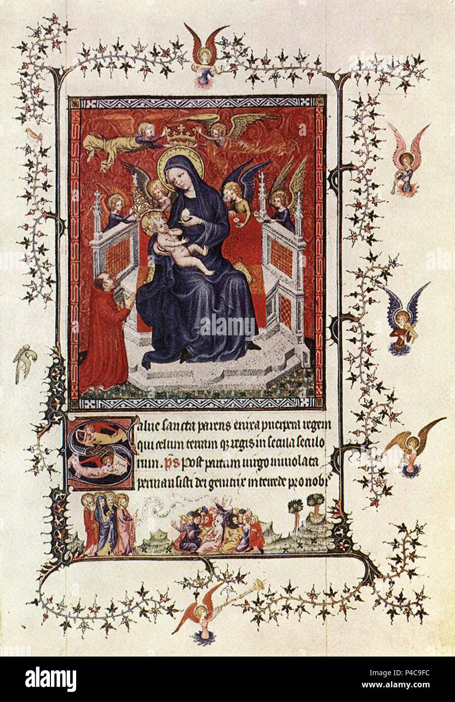 14th-century painters - Page from the Très Belles Heures de Notre Dame de Jean de Berry ...