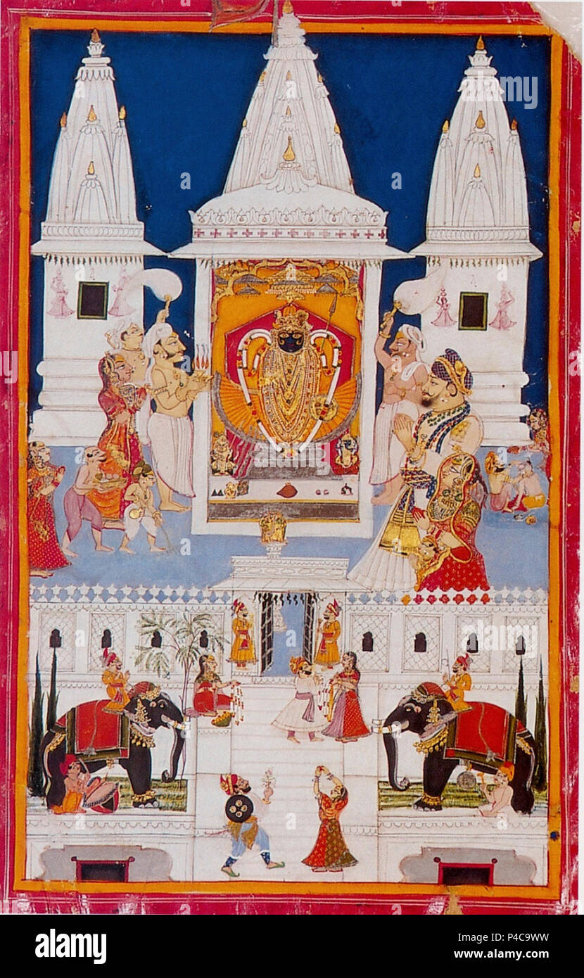 15 Maharaja Ram Singh II of Kota Visiting the Shrine of Dakorji at ...