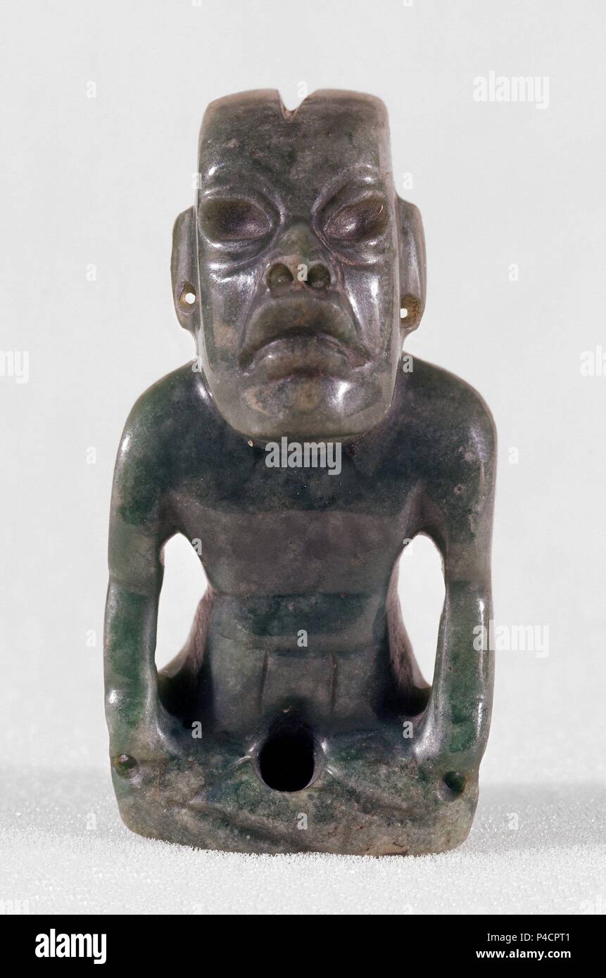 FIGURACON REPRESENTACION HUMANA- ARTE OLMECA -REALIZADA EN JADE ...