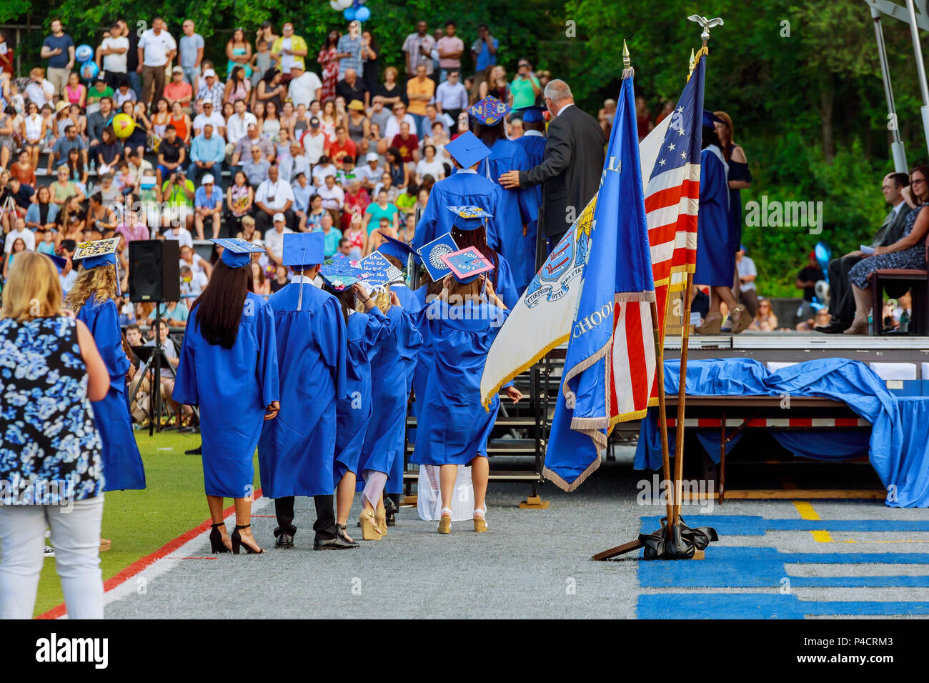 Rows of graduation in the graduation ceremony Stock Photo - Alamy