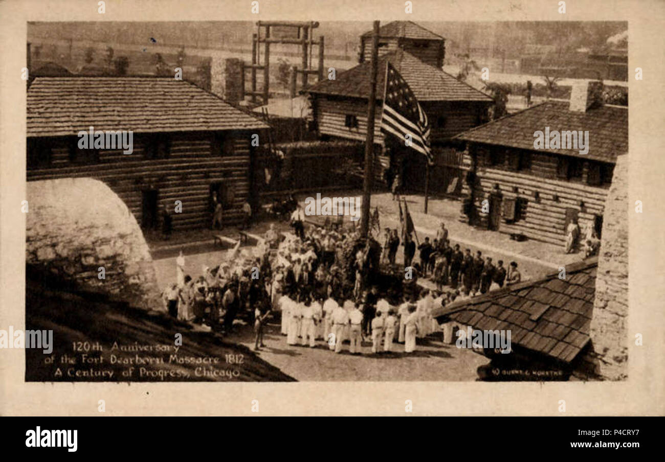 120th Anniversary Of The Fort Dearborn Massacre 1812, A Century Of ...