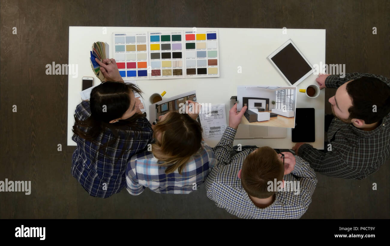 Diverse team engineer architects working hi-res stock photography and ...