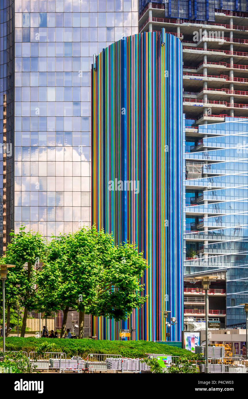 "Le Moretti" by Raymond Moretti is made from 642 colour tubes to cover ...