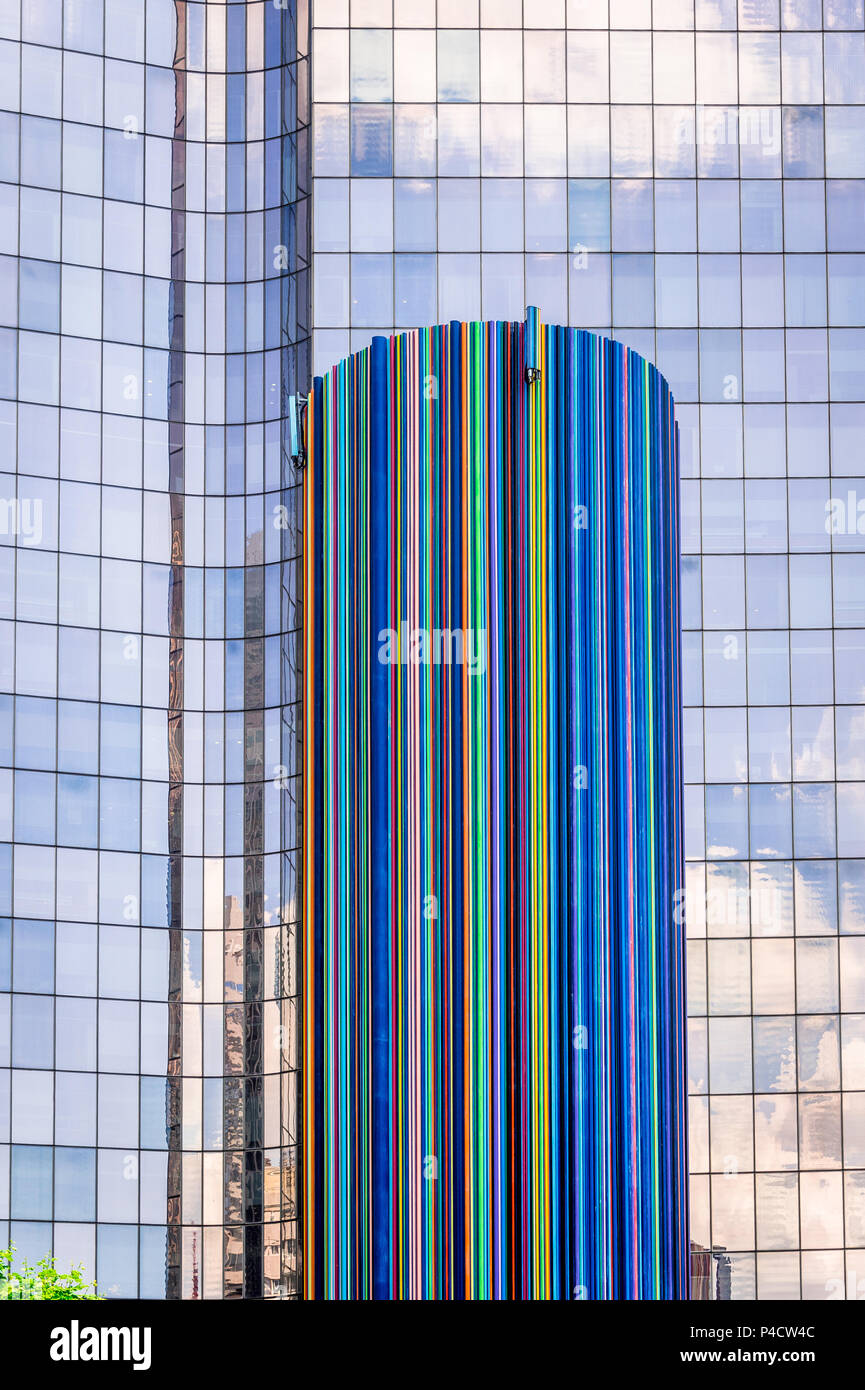 "Le Moretti" by Raymond Moretti is made from 642 colour tubes to cover ...