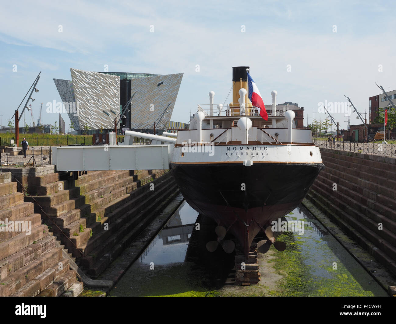 BELFAST, UK - CIRCA JUNE 2018: SS Nomadic tender ship of the White Star ...