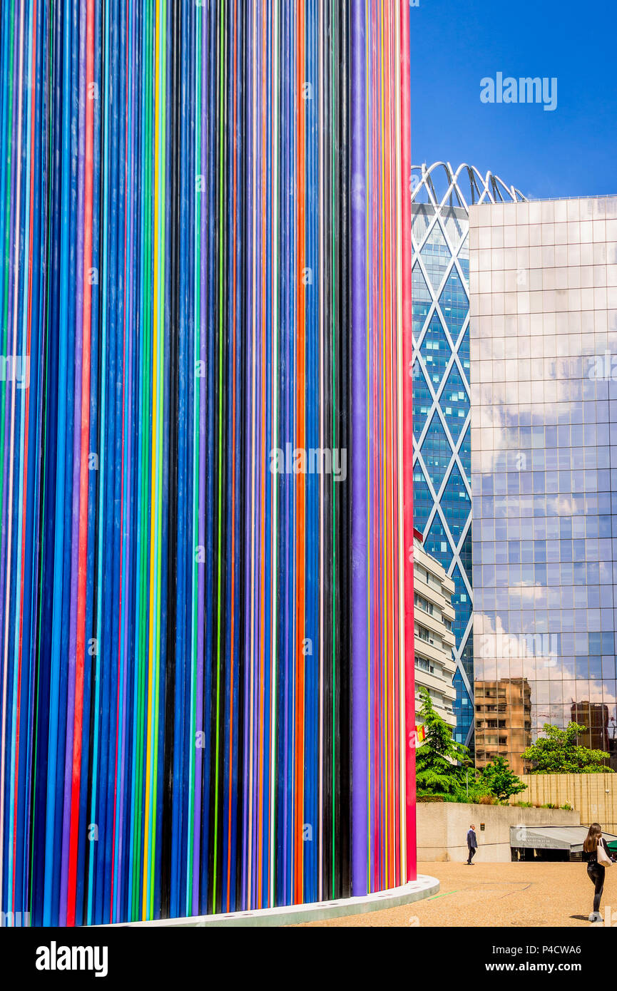 "Le Moretti" by Raymond Moretti is made from 642 colour tubes to cover ...