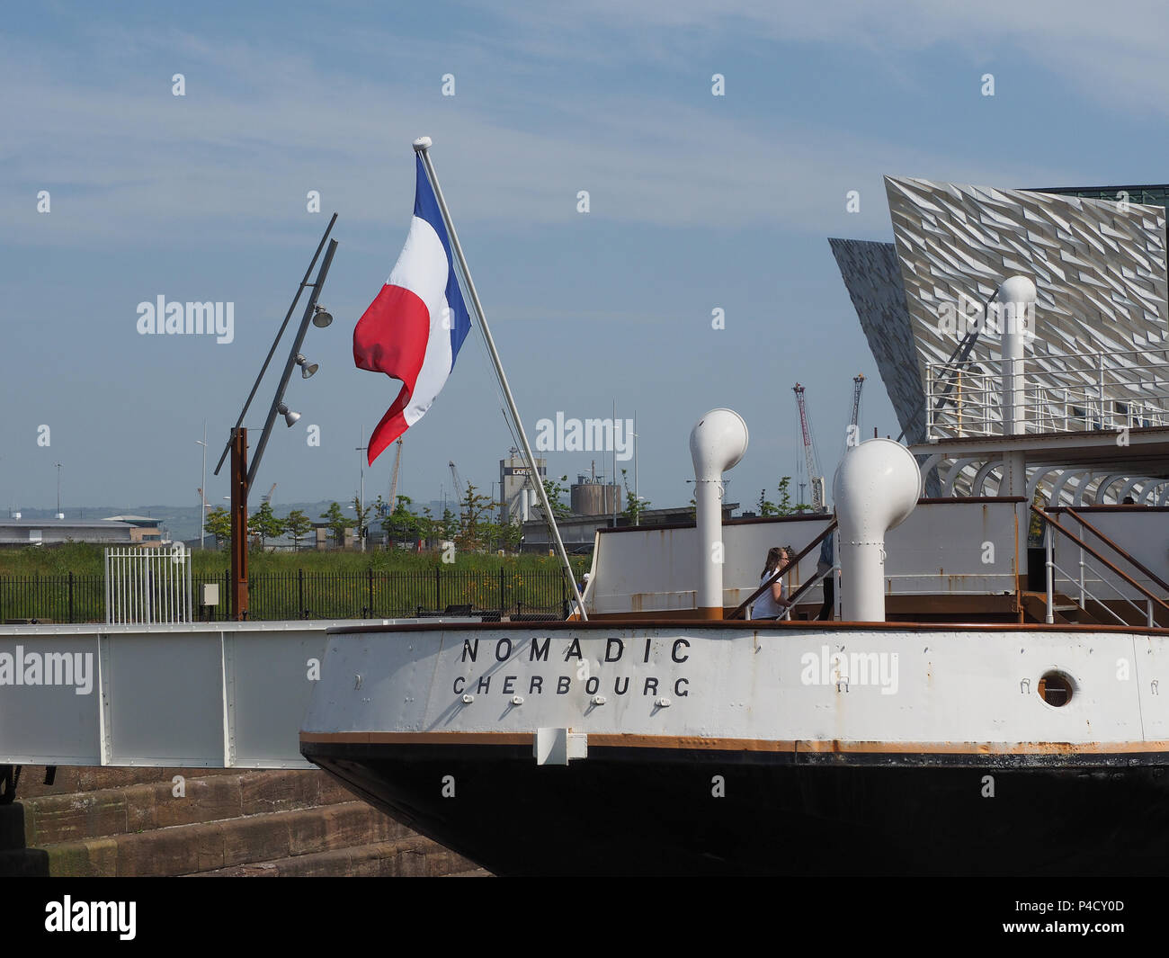 BELFAST, UK - CIRCA JUNE 2018: SS Nomadic tender ship of the White Star ...