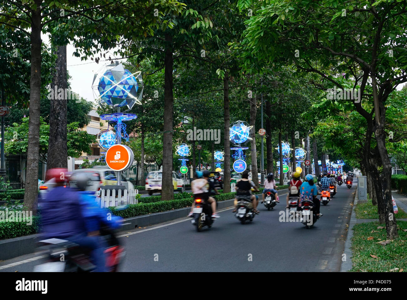 Nam Ky Khoi Nghia boulevard in Ho Chi Minh City (Saigon) Vietnam Stock ...