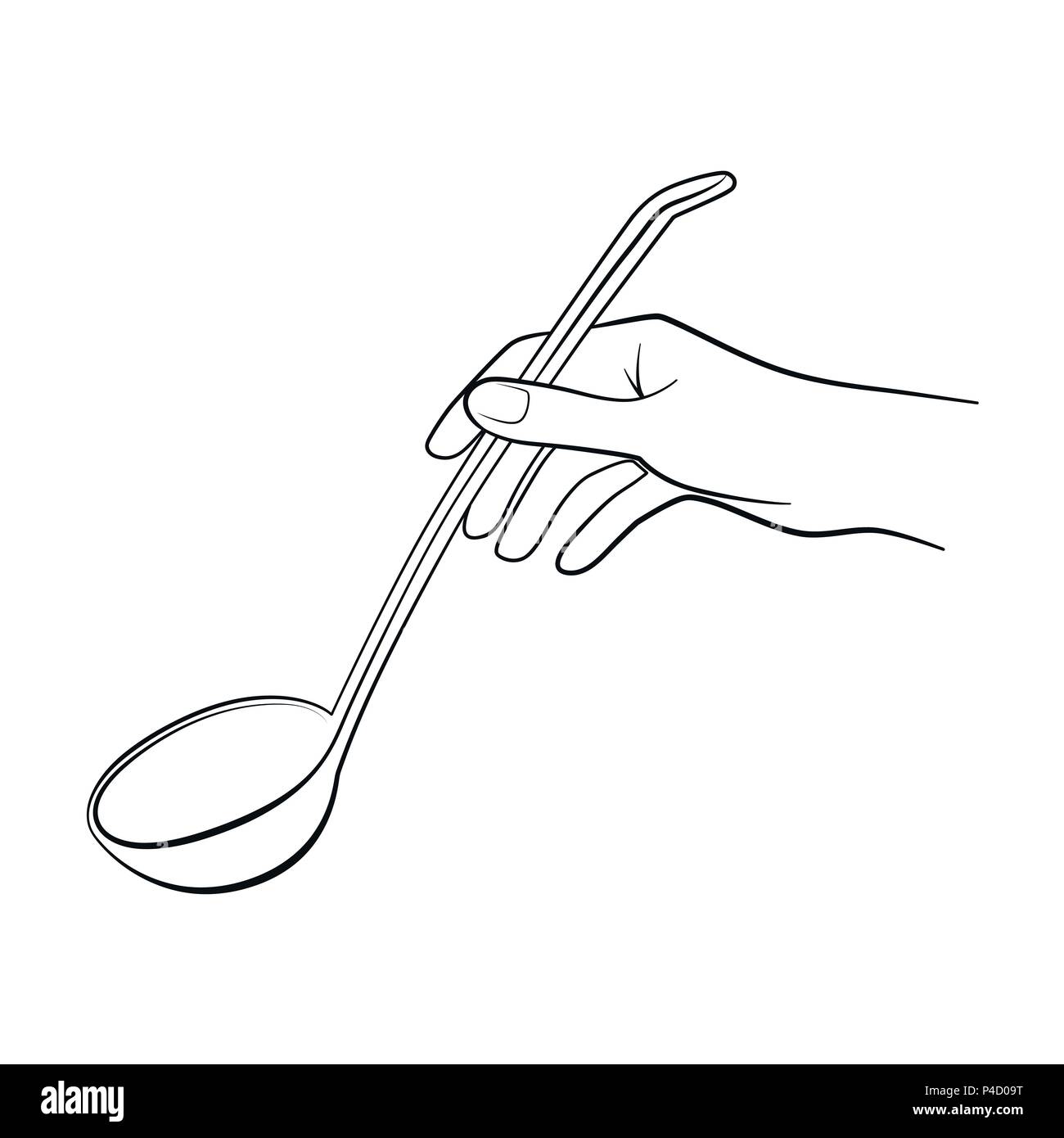 cooking hand isolated Stock Vector Image & Art - Alamy