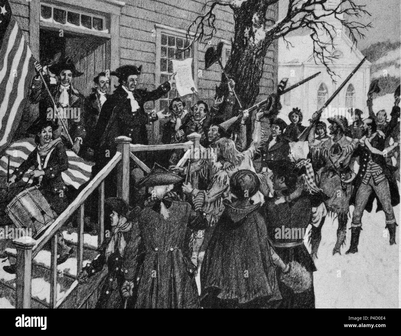 ADHESION DEL ESTADO DE VERMONT A LA UNION EN 1791-13 COLONIA Stock ...