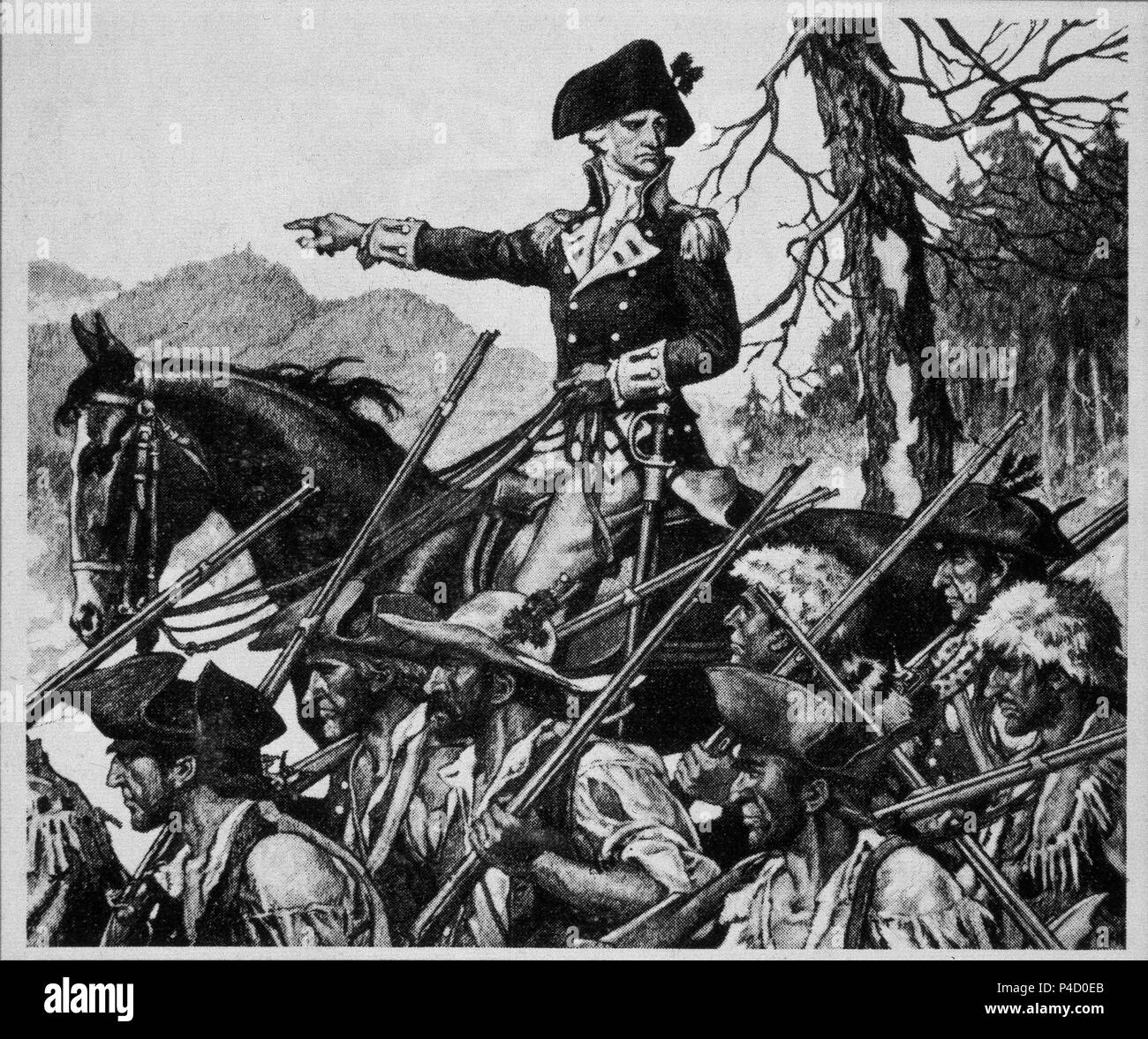 GENERAL JOHN STARK ANTES DE LA BATALLA DE BENNINGTON - 16-8-1777 Stock ...