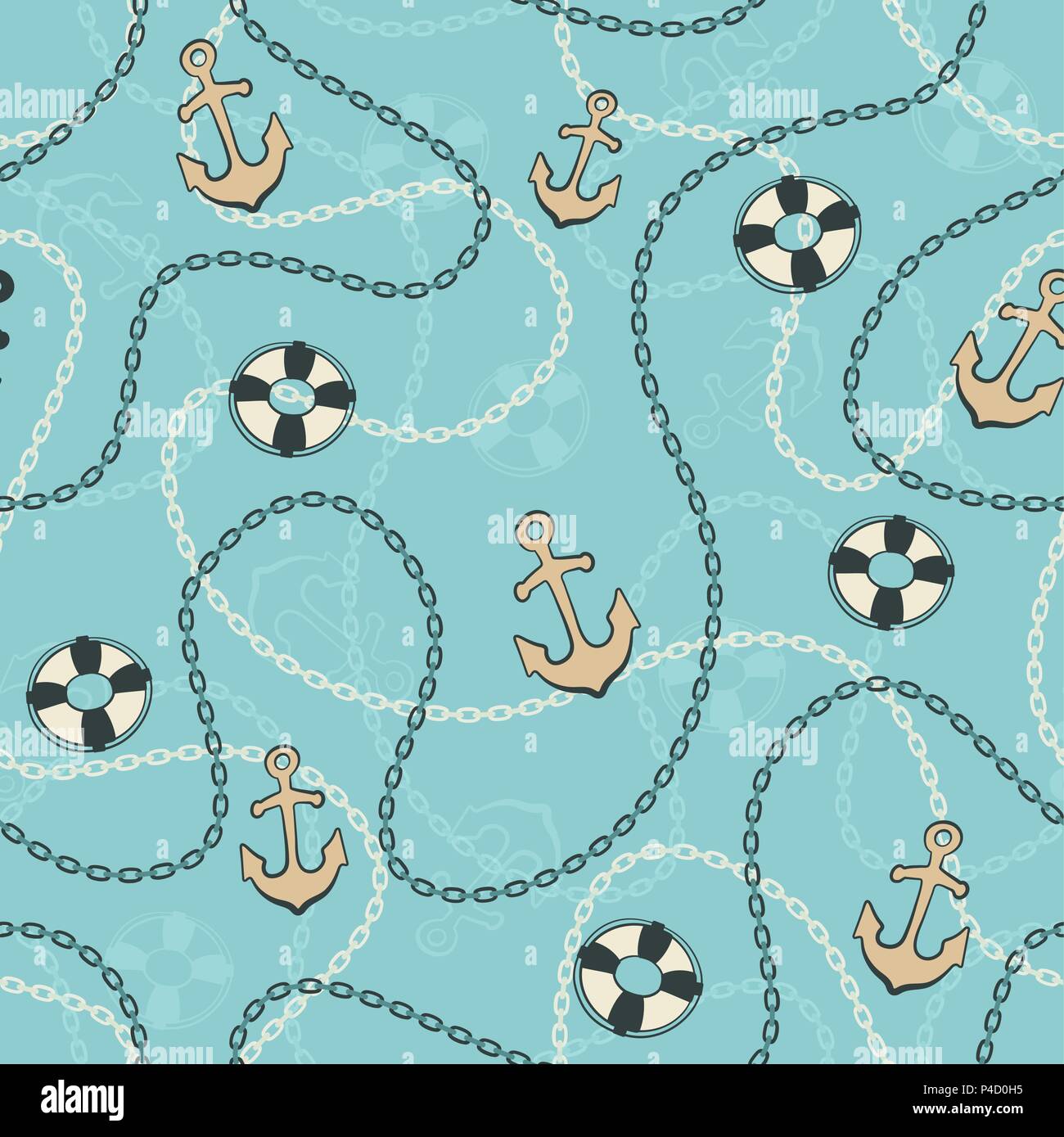 marine vector pattern Stock Vector Image & Art - Alamy