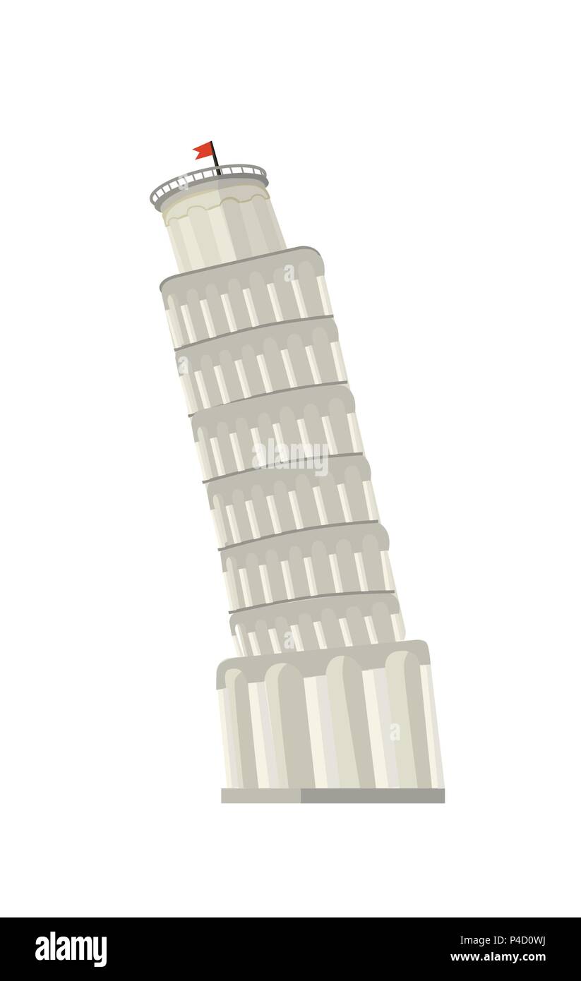 Pisa tower illustration Stock Vector Image & Art - Alamy