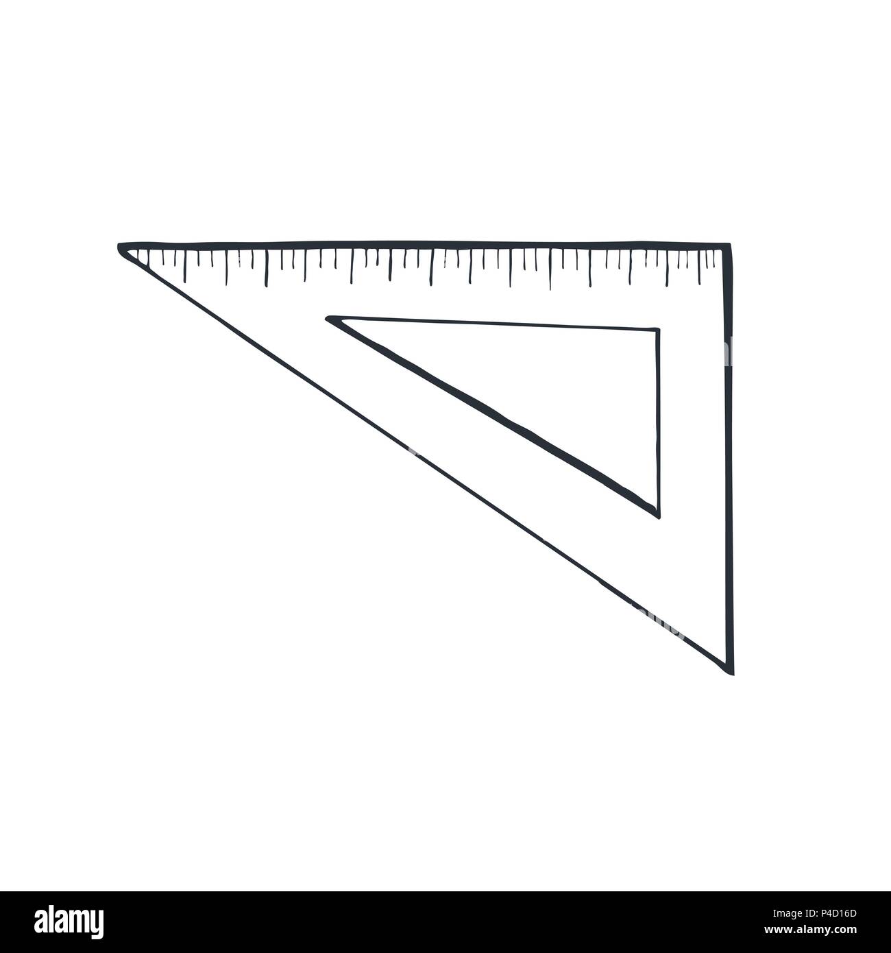 ruler sketch isolated Stock Vector Image & Art - Alamy