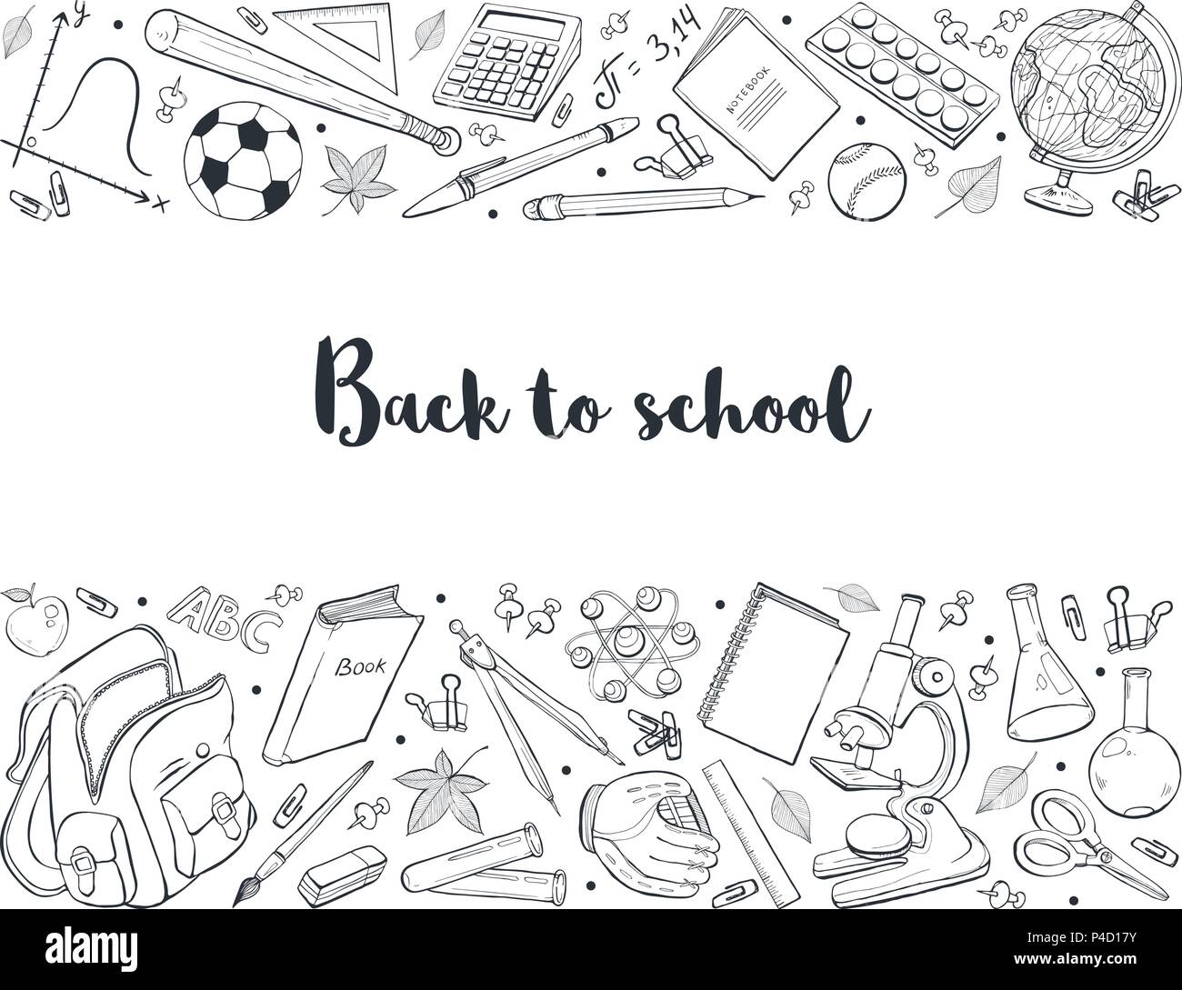 back to school composition Stock Vector Image & Art - Alamy