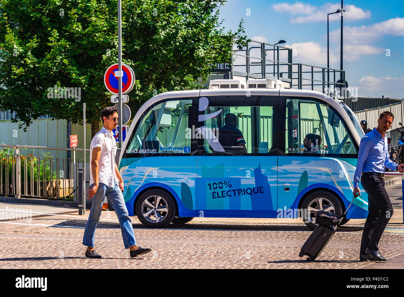 An Autonomous car, also known as a driverless vehicle is used as part ...