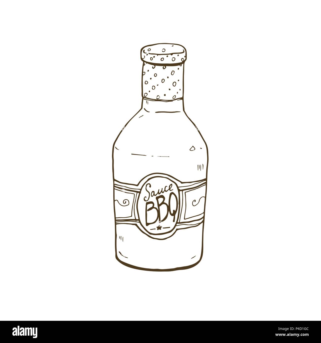 bbq sause sketch Stock Vector Image & Art - Alamy