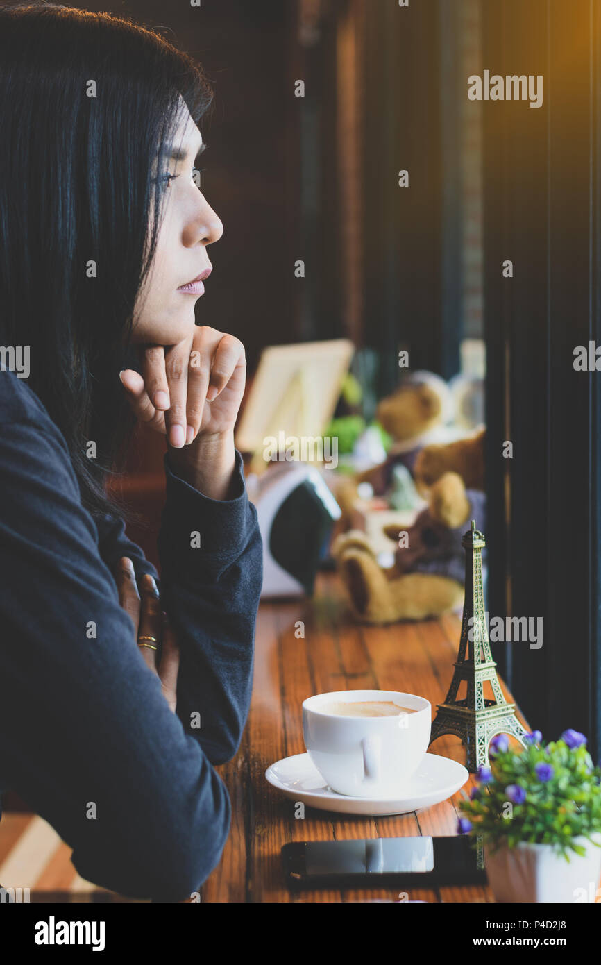 Morning coffee is my daily routine in house Stock Photo - Alamy