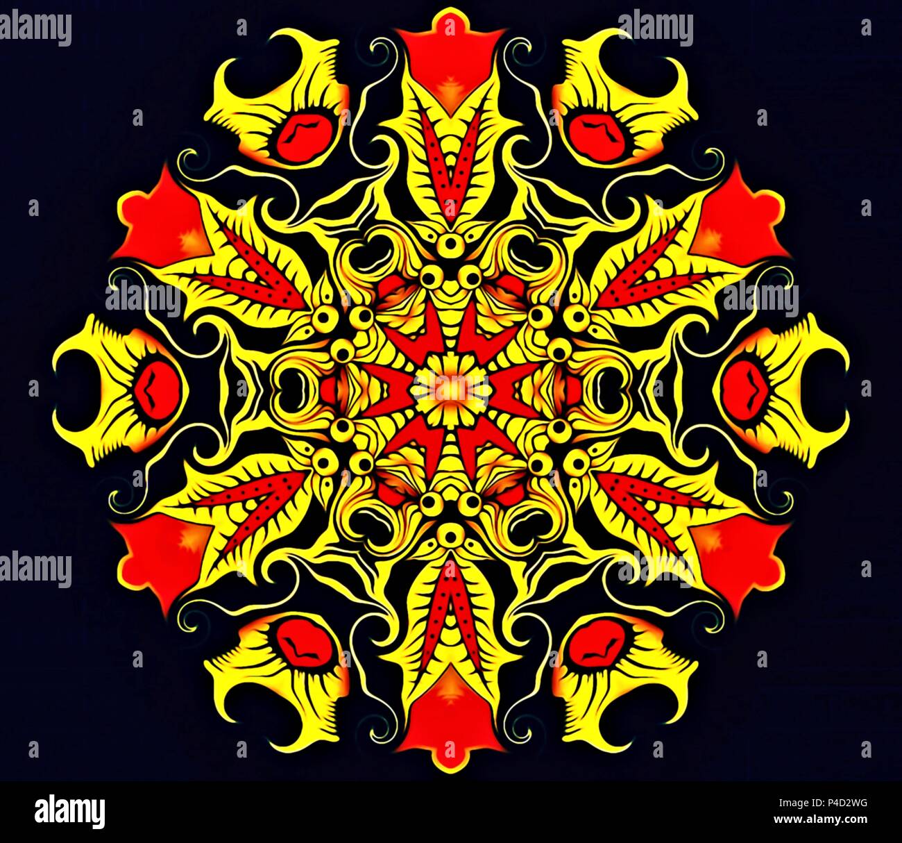 abstract geometry of modern art. Mystical eastern mandala. floral ...