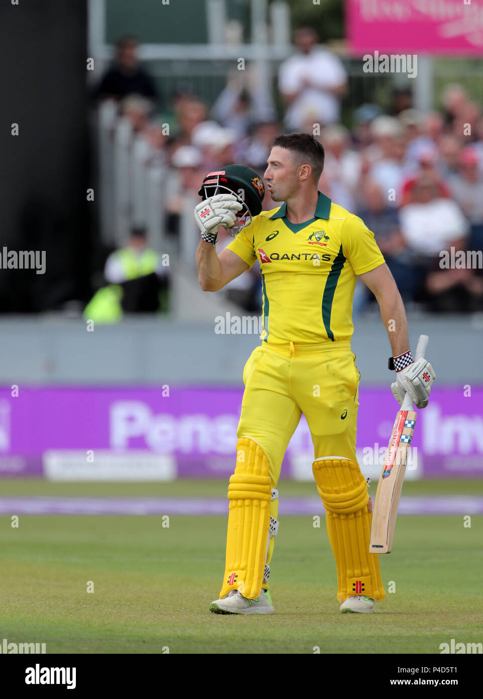 Australia's Shaun Marsh celebrates his century during the One Day ...