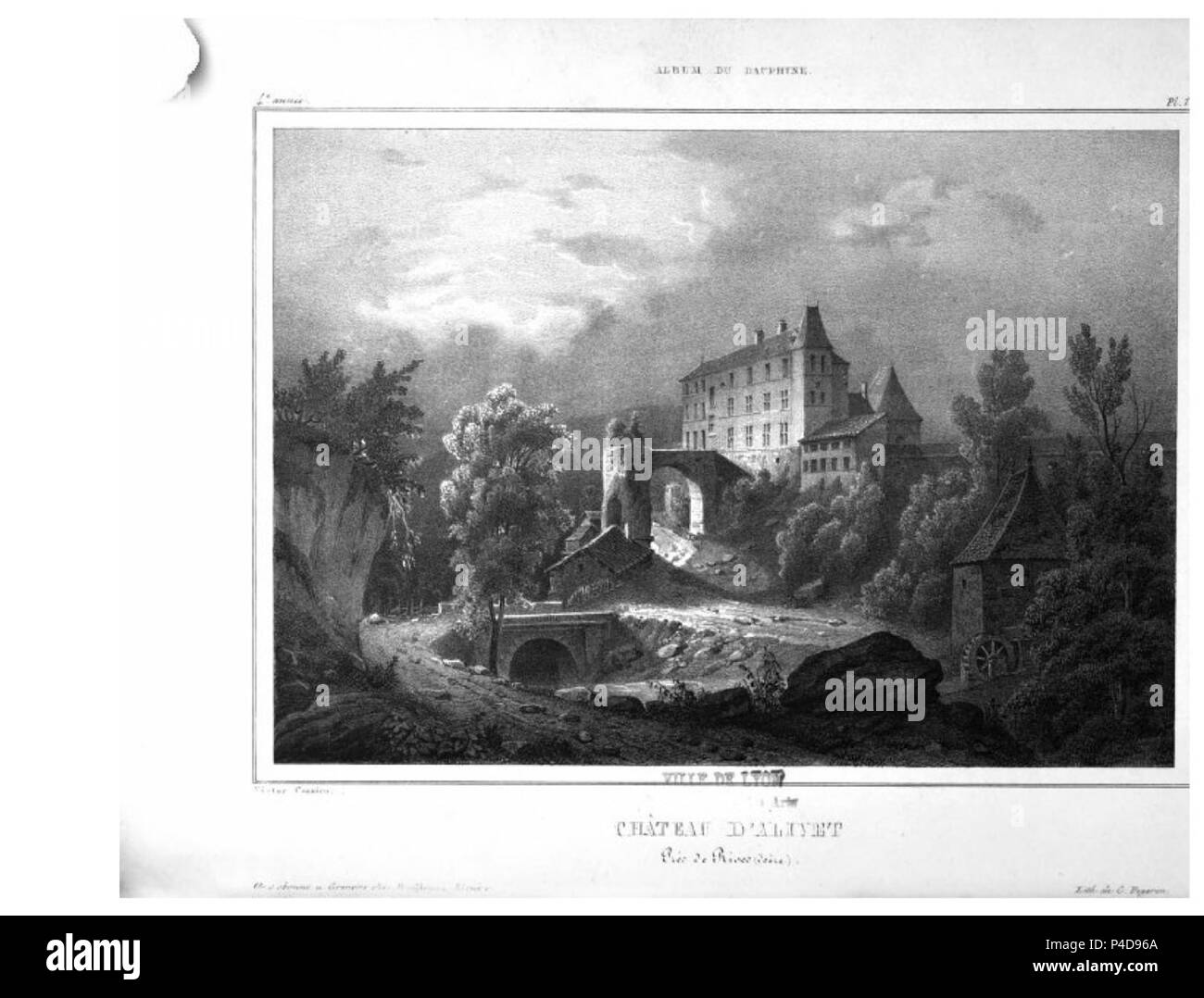 1436 album dauphiné, chateau d Alivet, près de , by VC Stock Photo - Alamy
