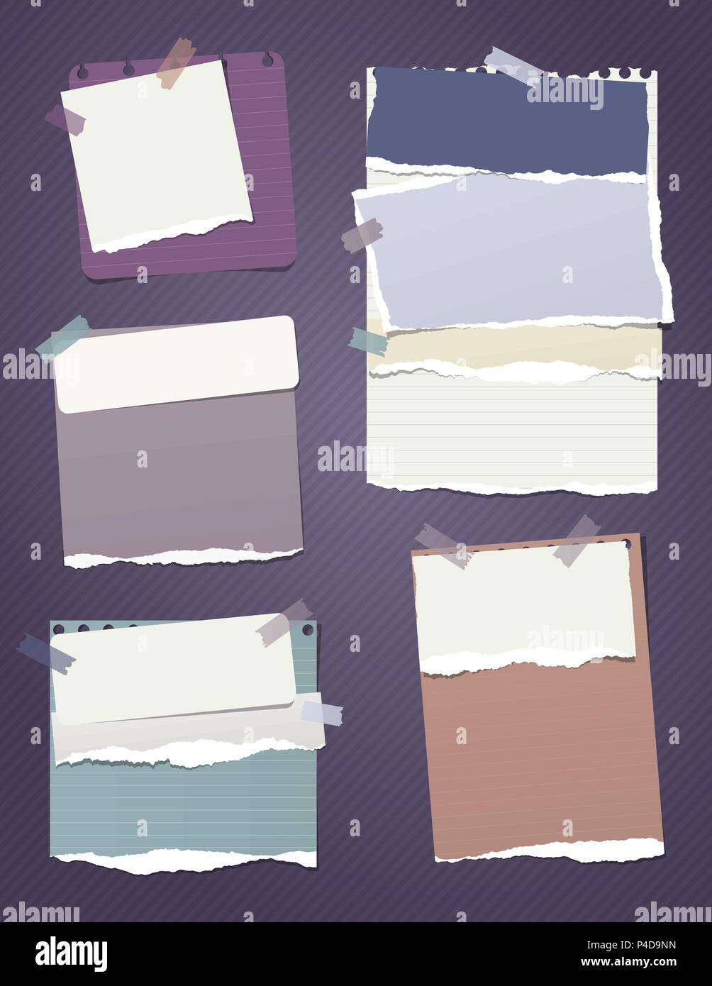 Purple paper purple notepaper Stock Vector Images - Alamy