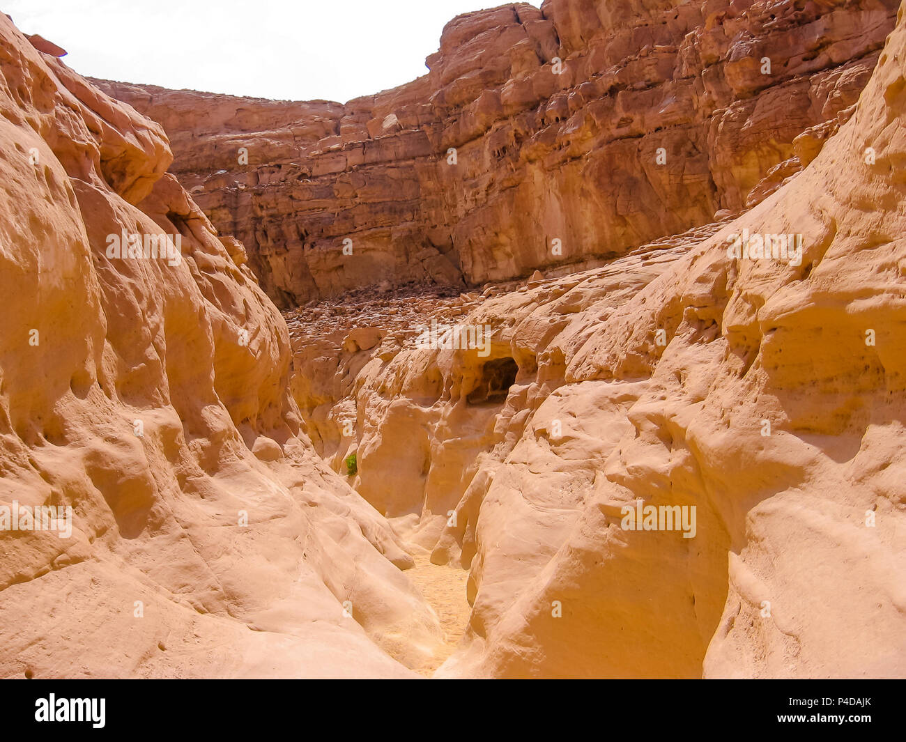 Aerial view of spectacular gorge of Colored Canyon, near Mount Sinai ...