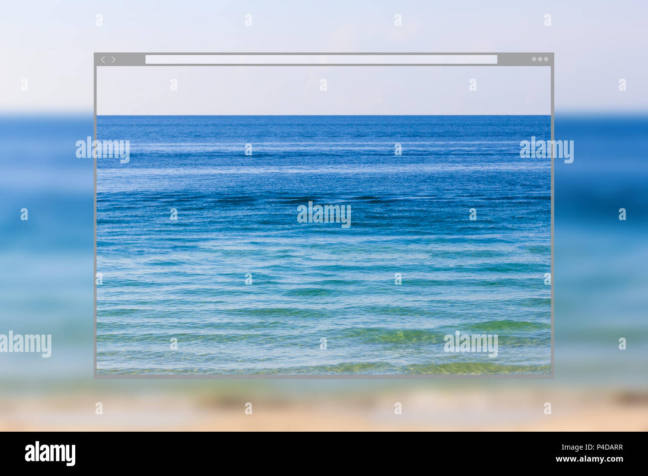 Web site page design concept, blue sea background Stock Photo - Alamy