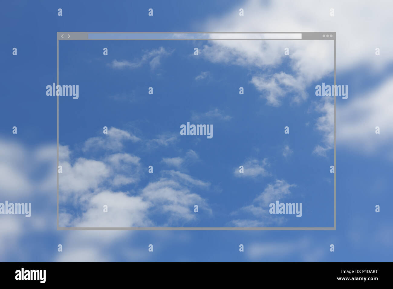 Web site page design concept, cloudscape blue sky and clouds pattern ...