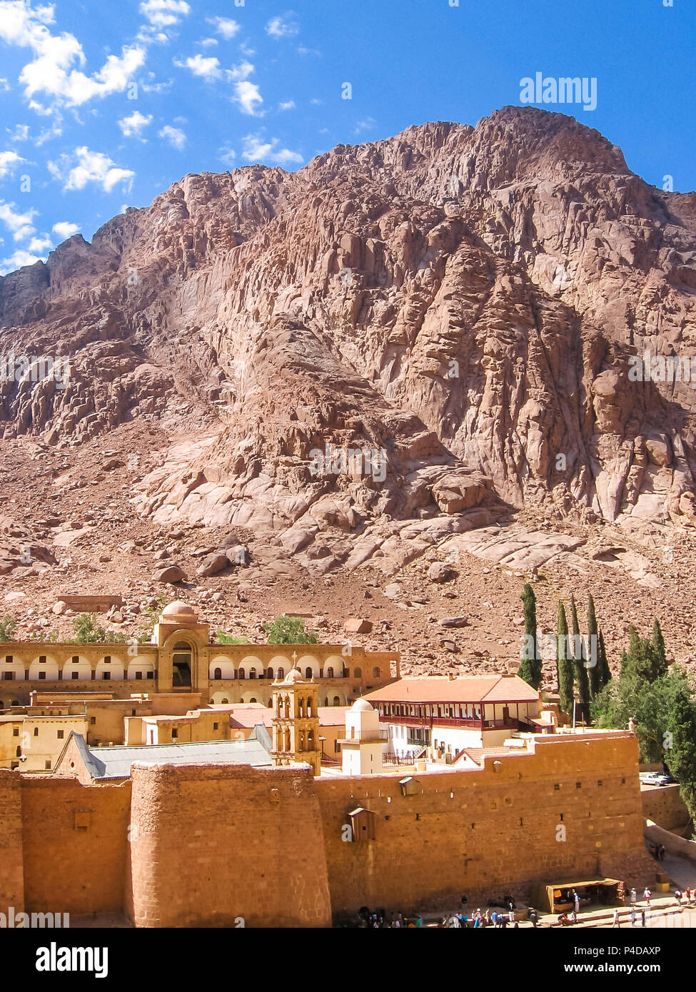Aerial View Of The Monastery Of St Catherine The Oldest Christian