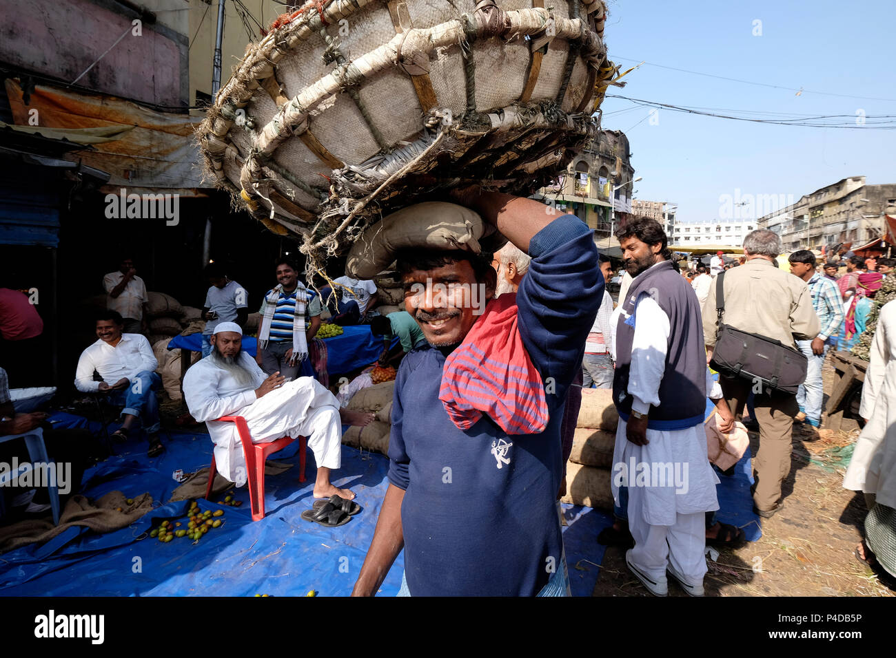 India, Kolkata, local market Stock Photo - Alamy