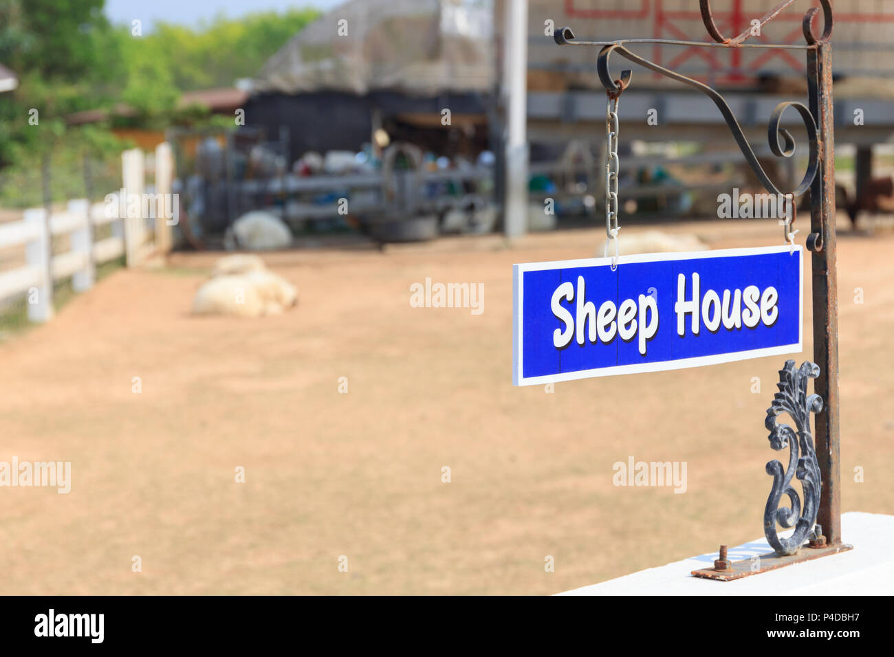 Sheep sign on barn hi-res stock photography and images - Alamy