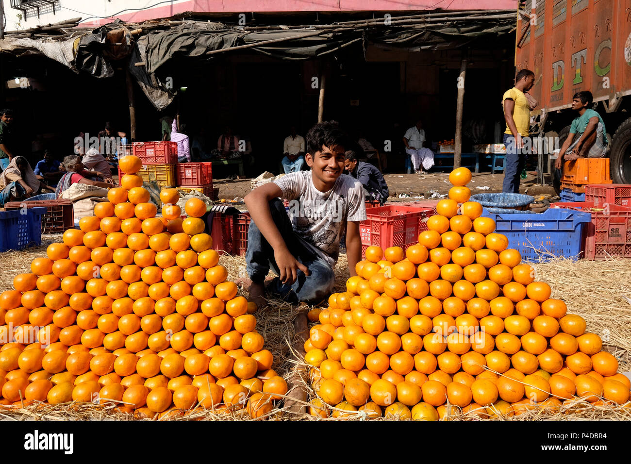 India, Kolkata, local market Stock Photo - Alamy