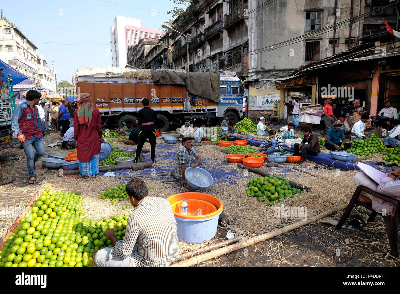 India, Kolkata, local market Stock Photo - Alamy