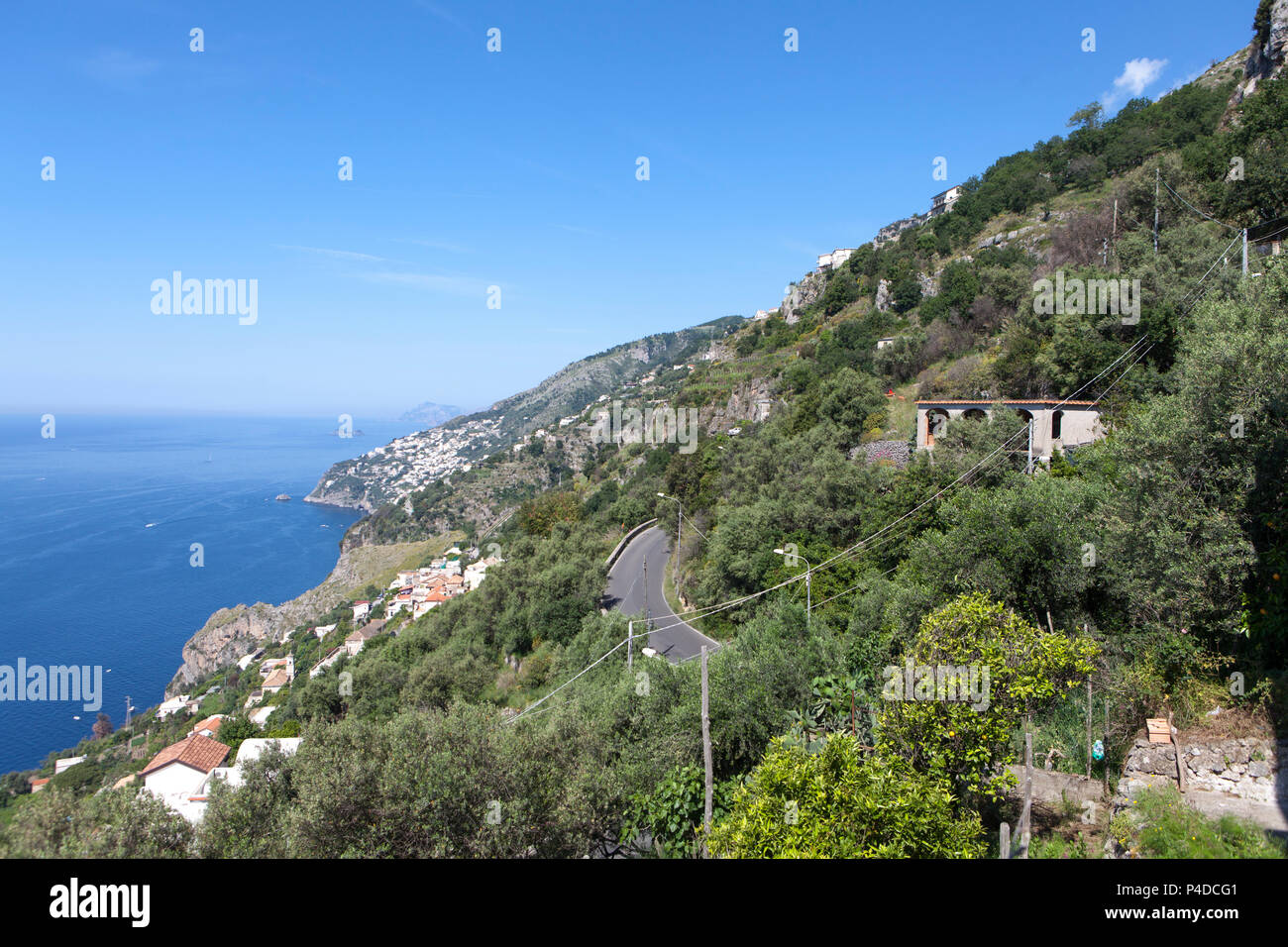 conca dei marini, costiera amalfitana, italy Stock Photo - Alamy