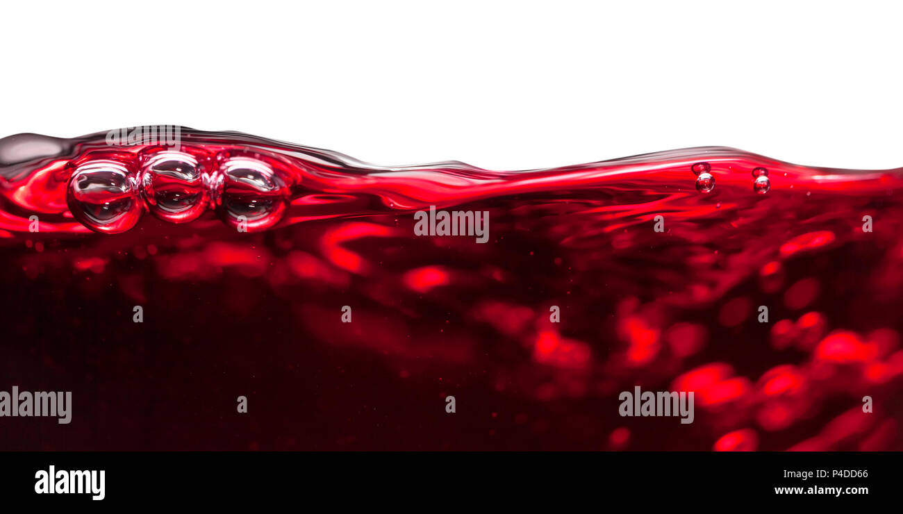Red wine abstract splashing , isolated on white background, saved ...