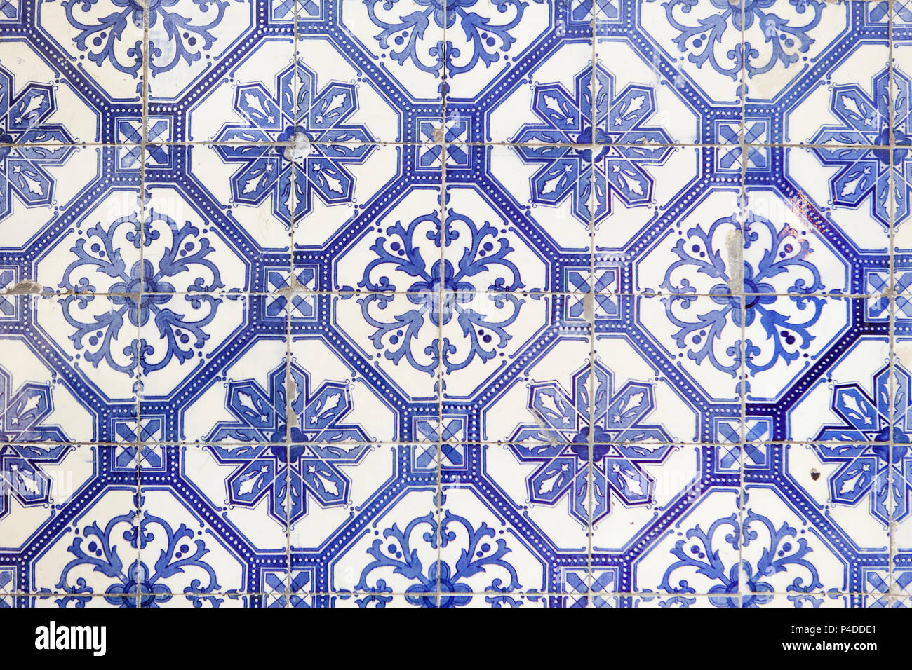 Azulejo tiles in the streets of Lisbon Stock Photo - Alamy