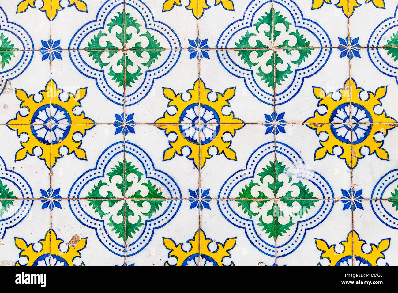 Azulejo tiles in the streets of Lisbon Stock Photo - Alamy