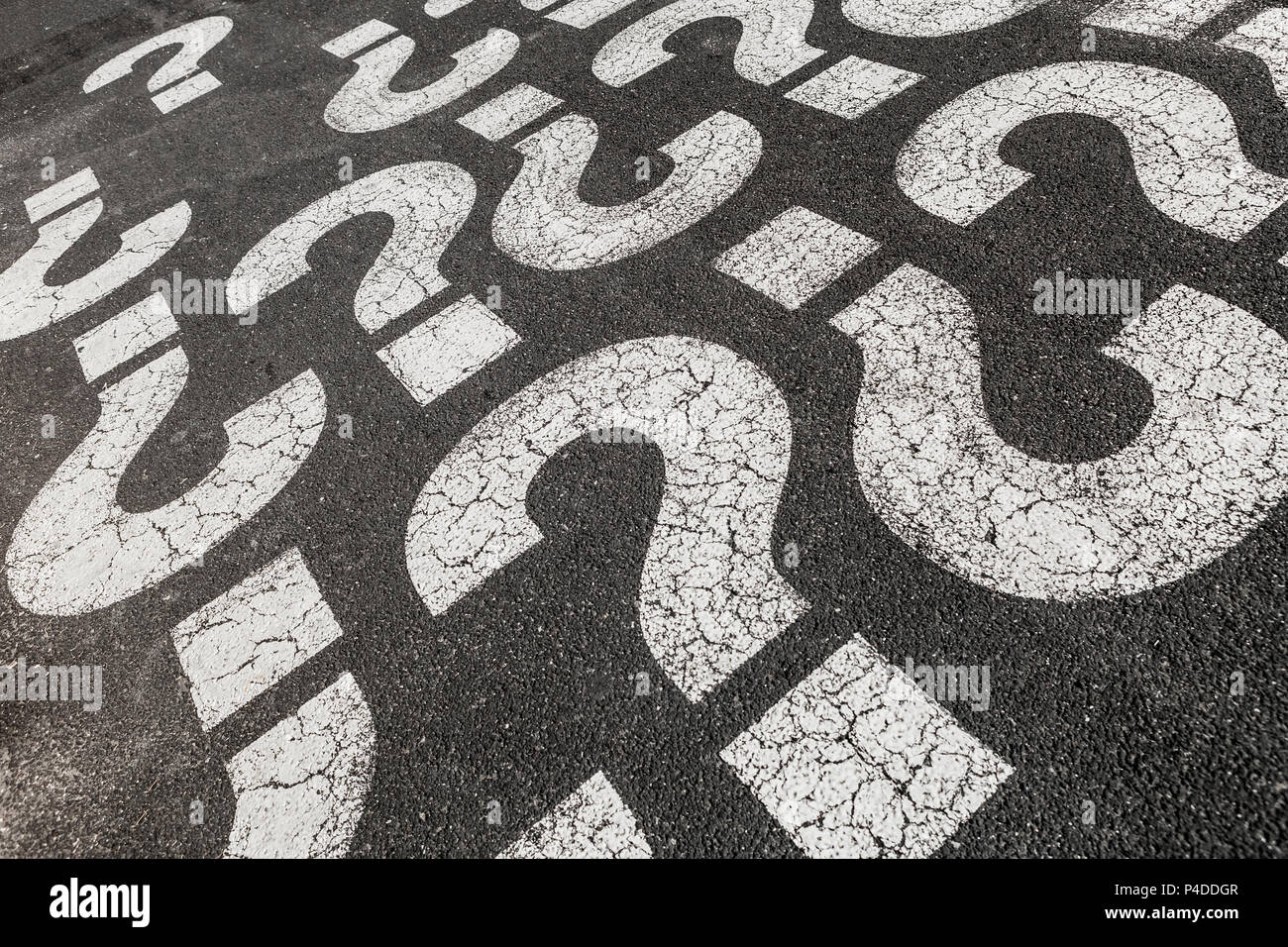 Street art question mark hi-res stock photography and images - Alamy